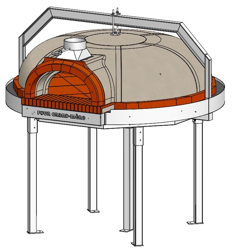Roman wood-fired ovens PRO 1400 for the bakers • Four Grand-mère
